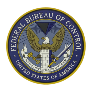 Federal Bureau of Control PVC Patch 3″x 3″